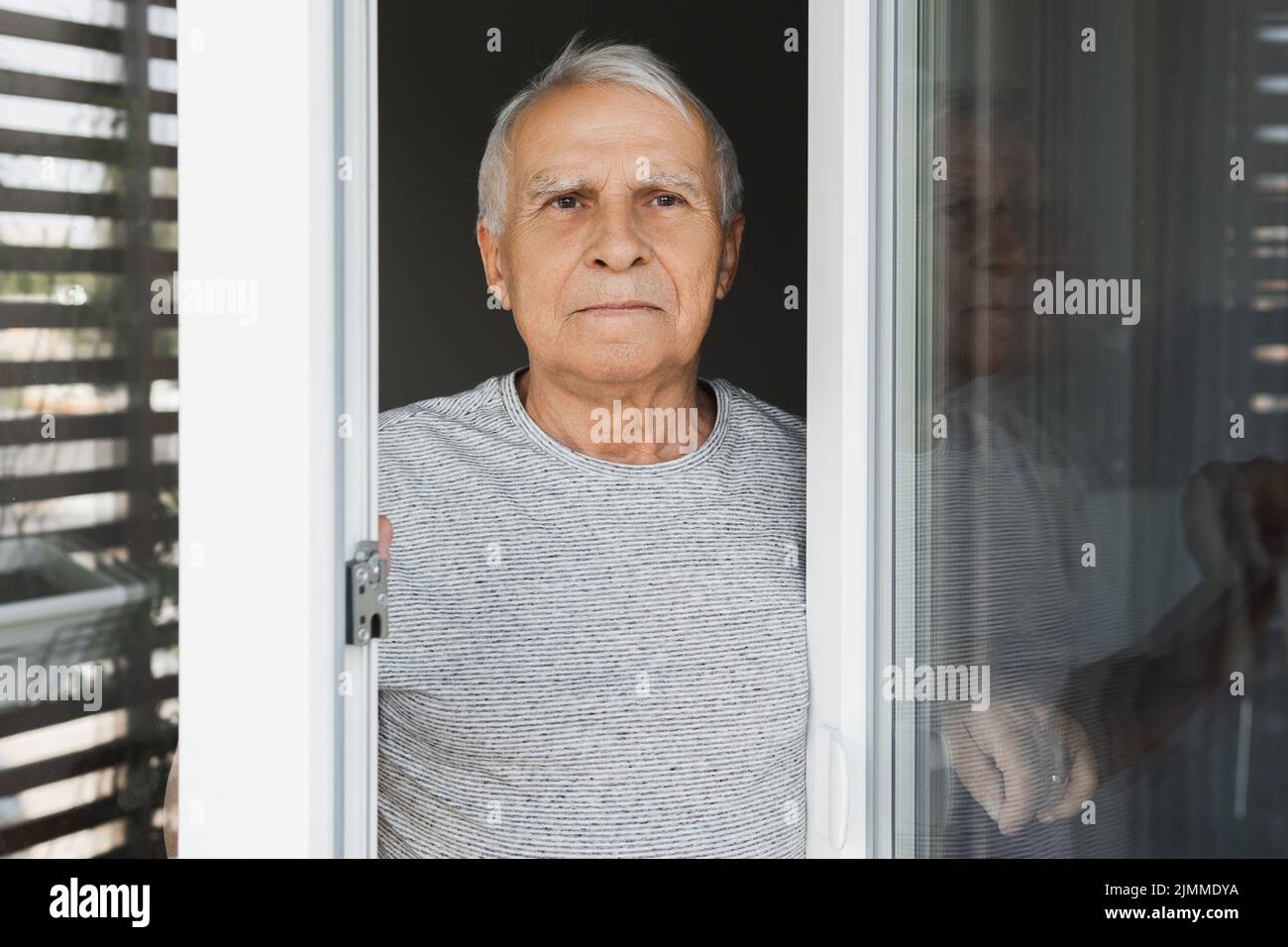 Lonely person window hi-res stock photography and images - Alamy