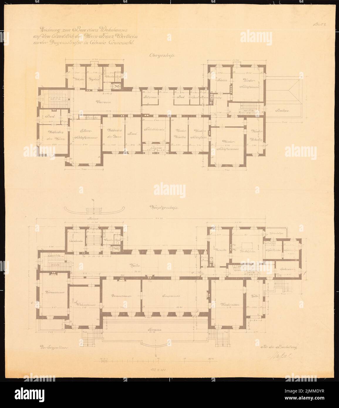 100 germany building design plan elevation historic home hi-res stock ...