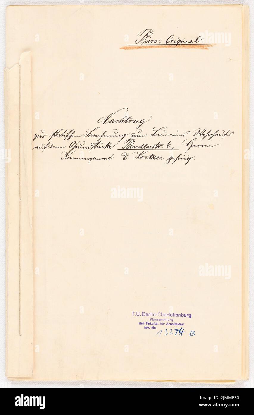 Alfred messel 1853 1909 wohnhaus kretzer hi-res stock photography and ...