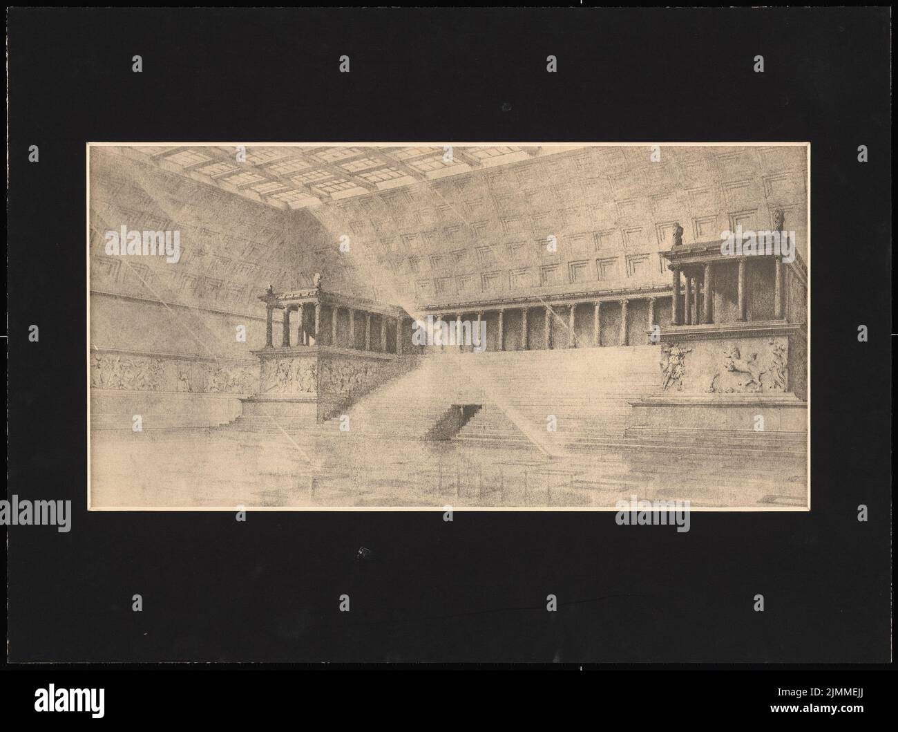 Messel Alfred (1853-1909), Pergamon Museum on the Museum Island, Berlin ...