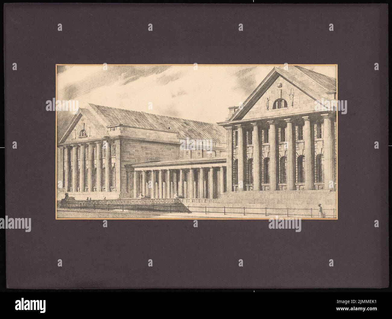 Messel Alfred (1853-1909), Pergamon Museum on the Museum Island, Berlin ...