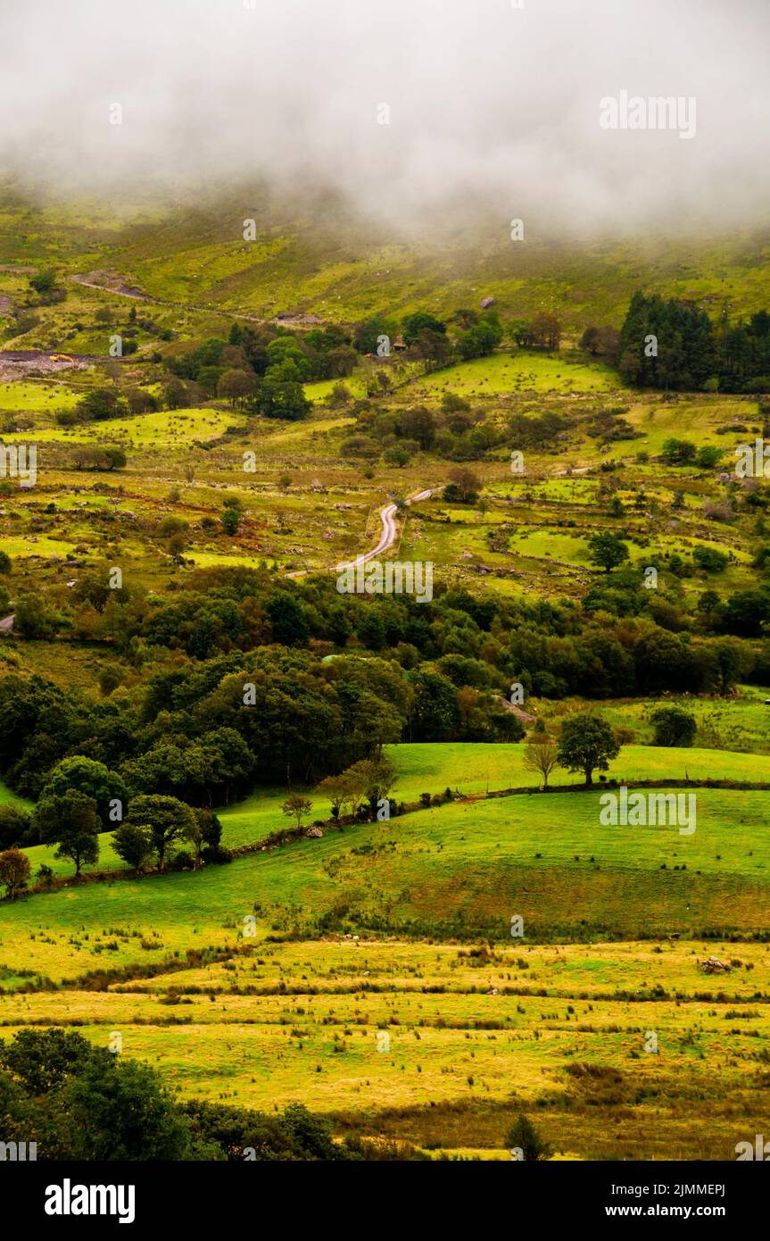 Caha Mountains near Healy's Pass on the Beara Peninsula in Ireland ...