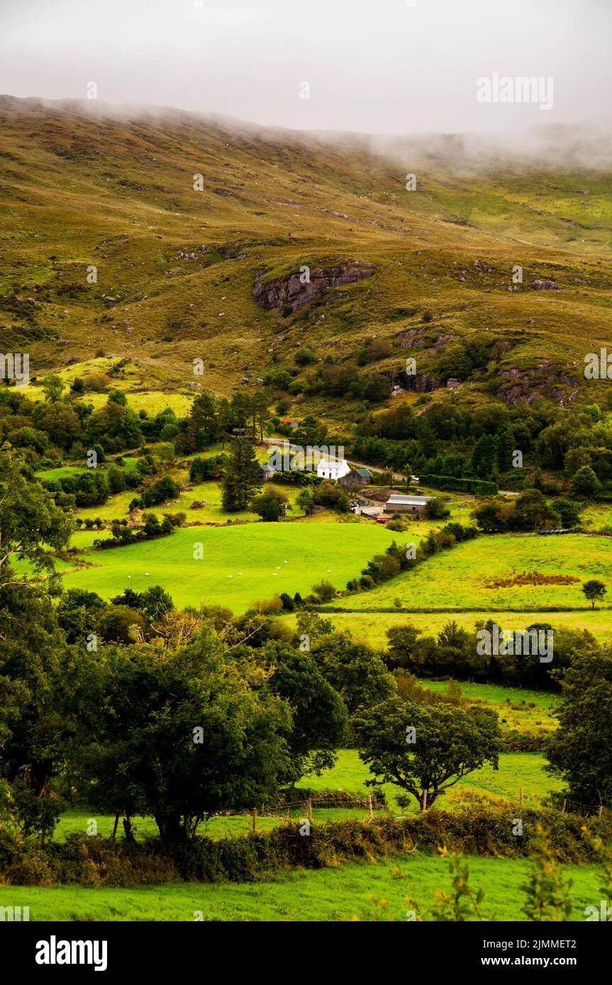 Caha Mountains near Healy's Pass on the Beara Peninsula in Ireland ...