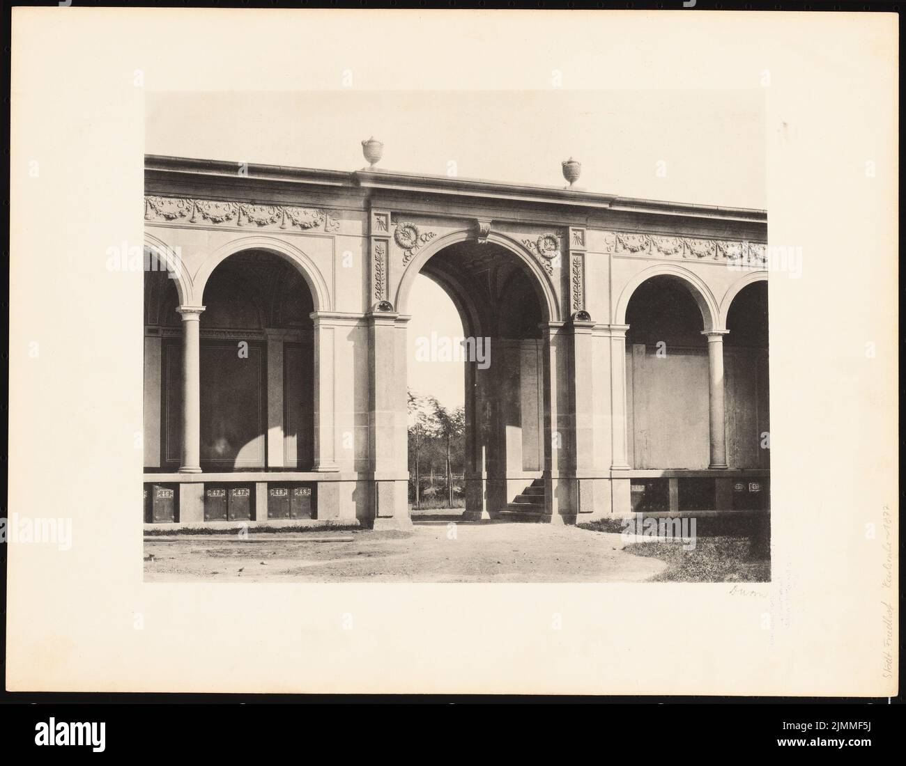 Durm Joseph (1837-1919), Camposanto of the municipal cemetery in ...