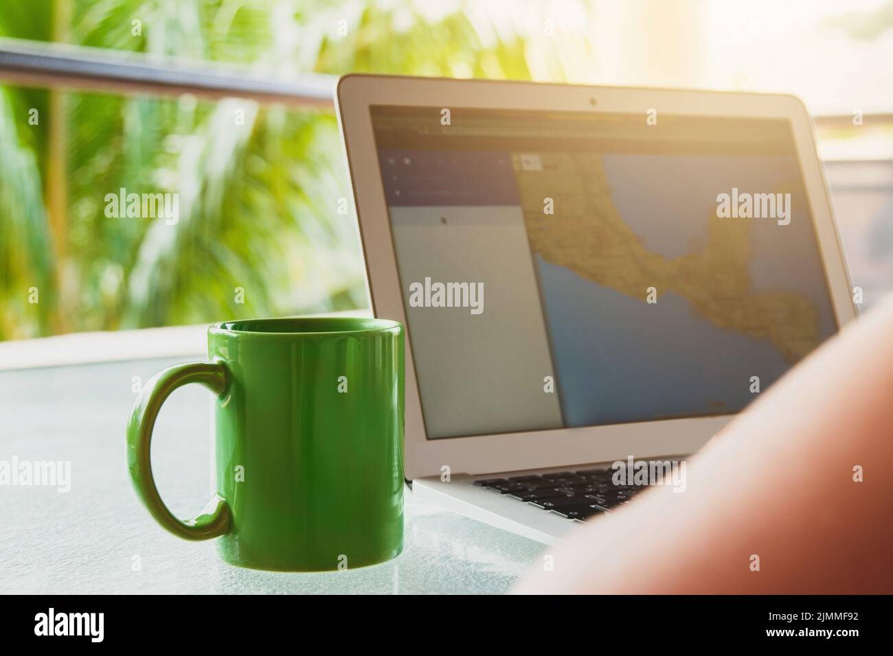 Map on the display hi-res stock photography and images - Alamy