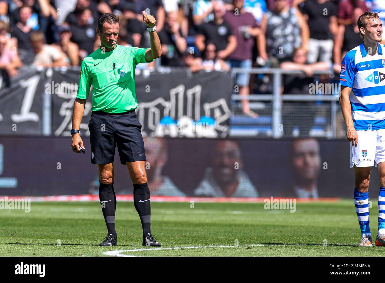 ZWOLLE, NETHERLANDS - AUGUST 7: Referee Bas Nijhuis during the Dutch ...
