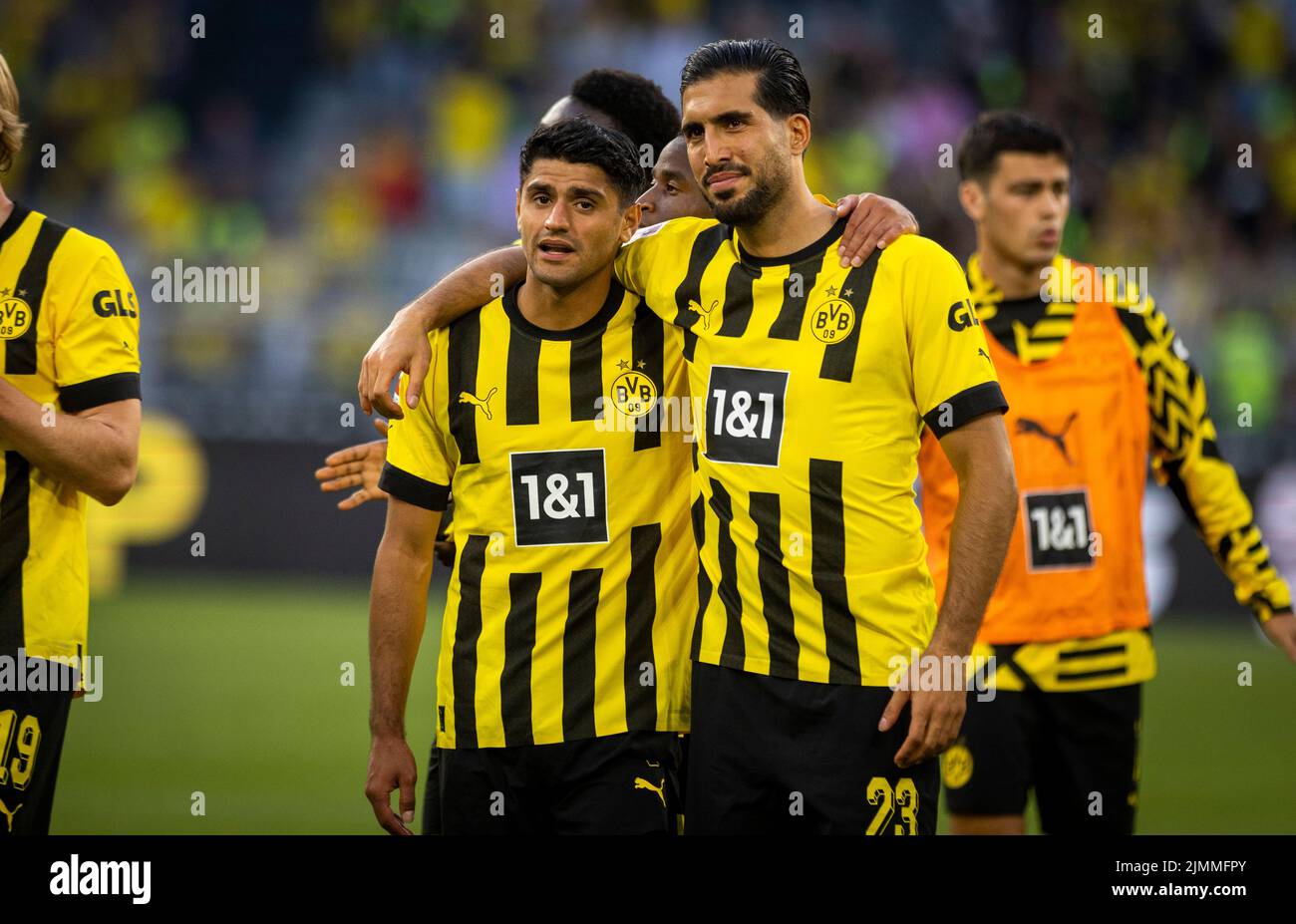 Mahmoud Dahoud (BVB), Emre Can (BVB) Borussia Dortmund - Bayer ...