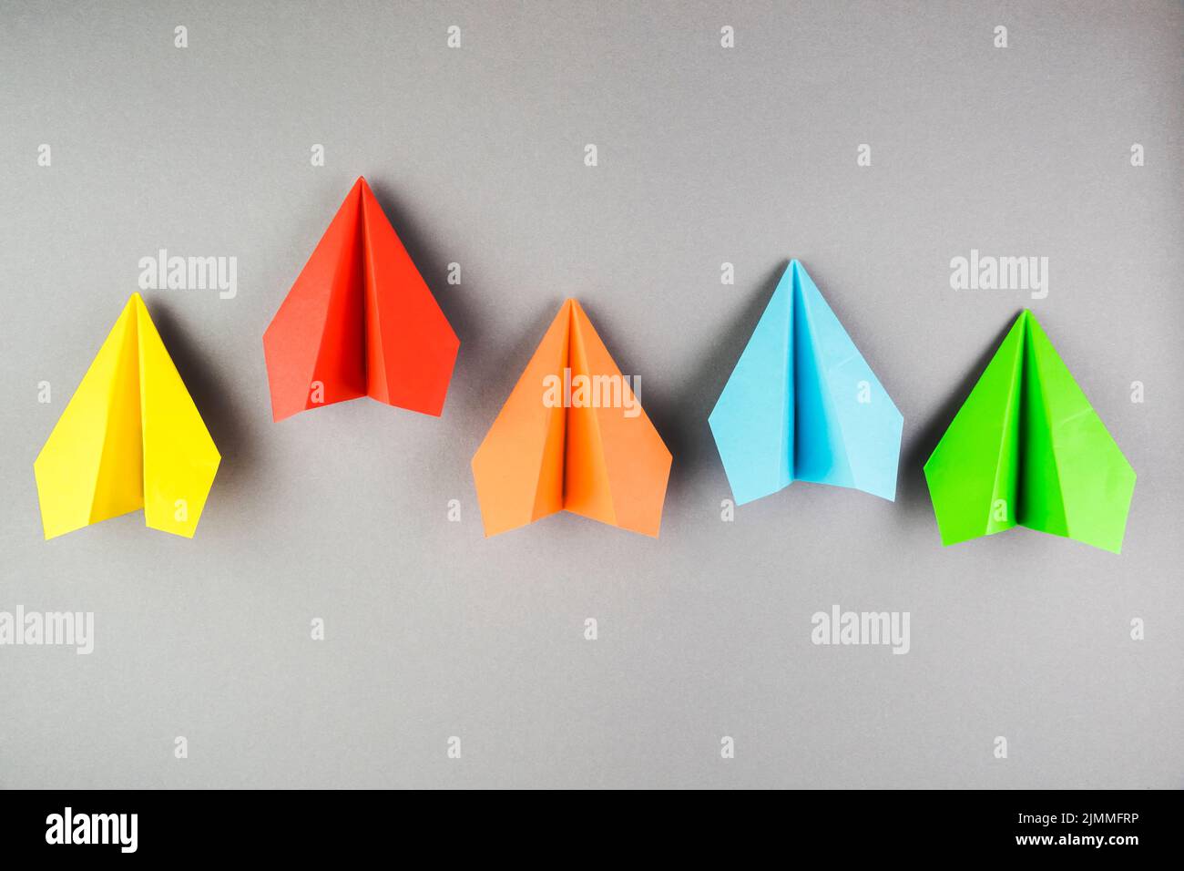 Colorful paper plane collection Stock Photo - Alamy