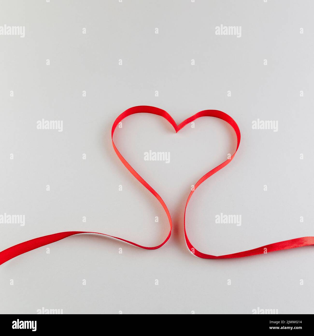 Red satin awareness ribbon hi-res stock photography and images - Alamy