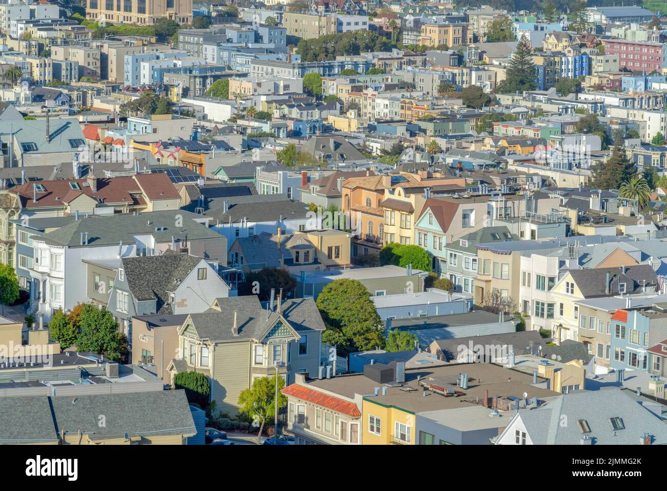 San Francisco neighborhood in California with large residential ...