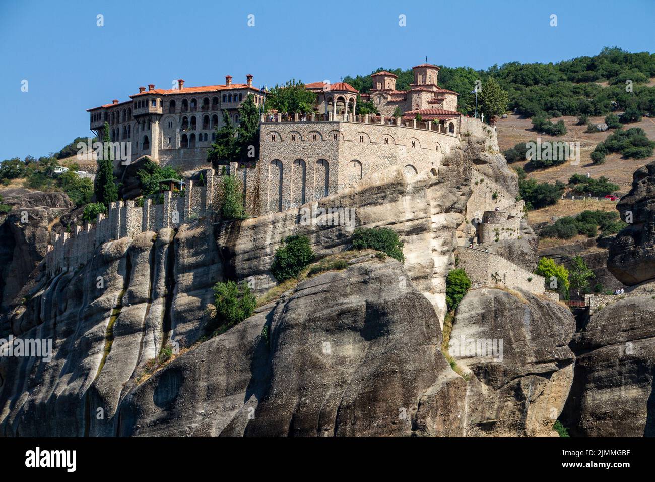Kalambaka, Greece, July 23, 2022.Varlaam Monastery is an Orthodox ...
