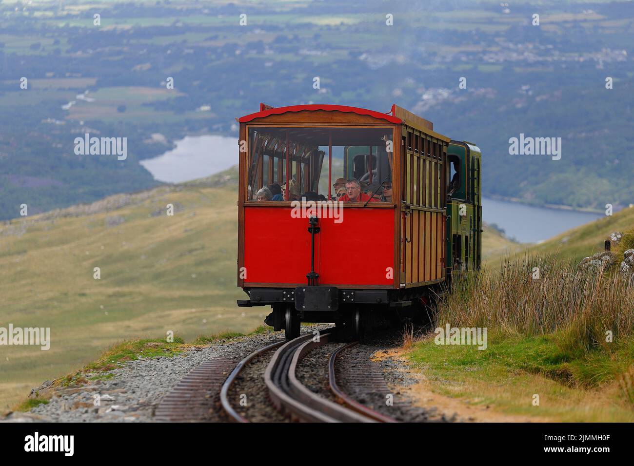 With the snowdon mountain railway going by hi-res stock photography and images - Alamy