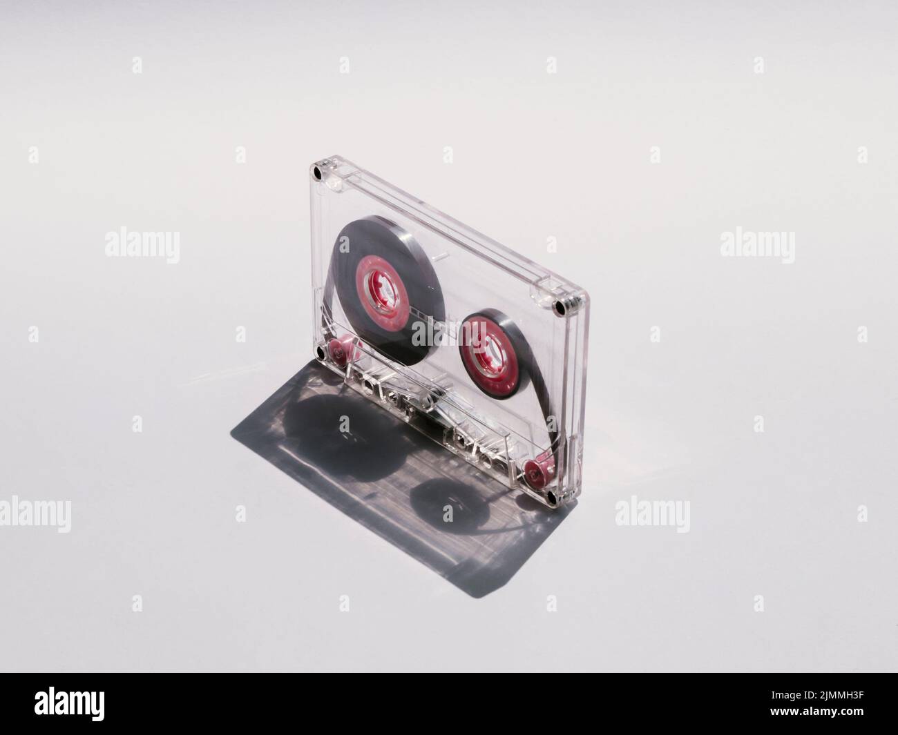 Diagonal close up shot clear cassette tape Stock Photo - Alamy