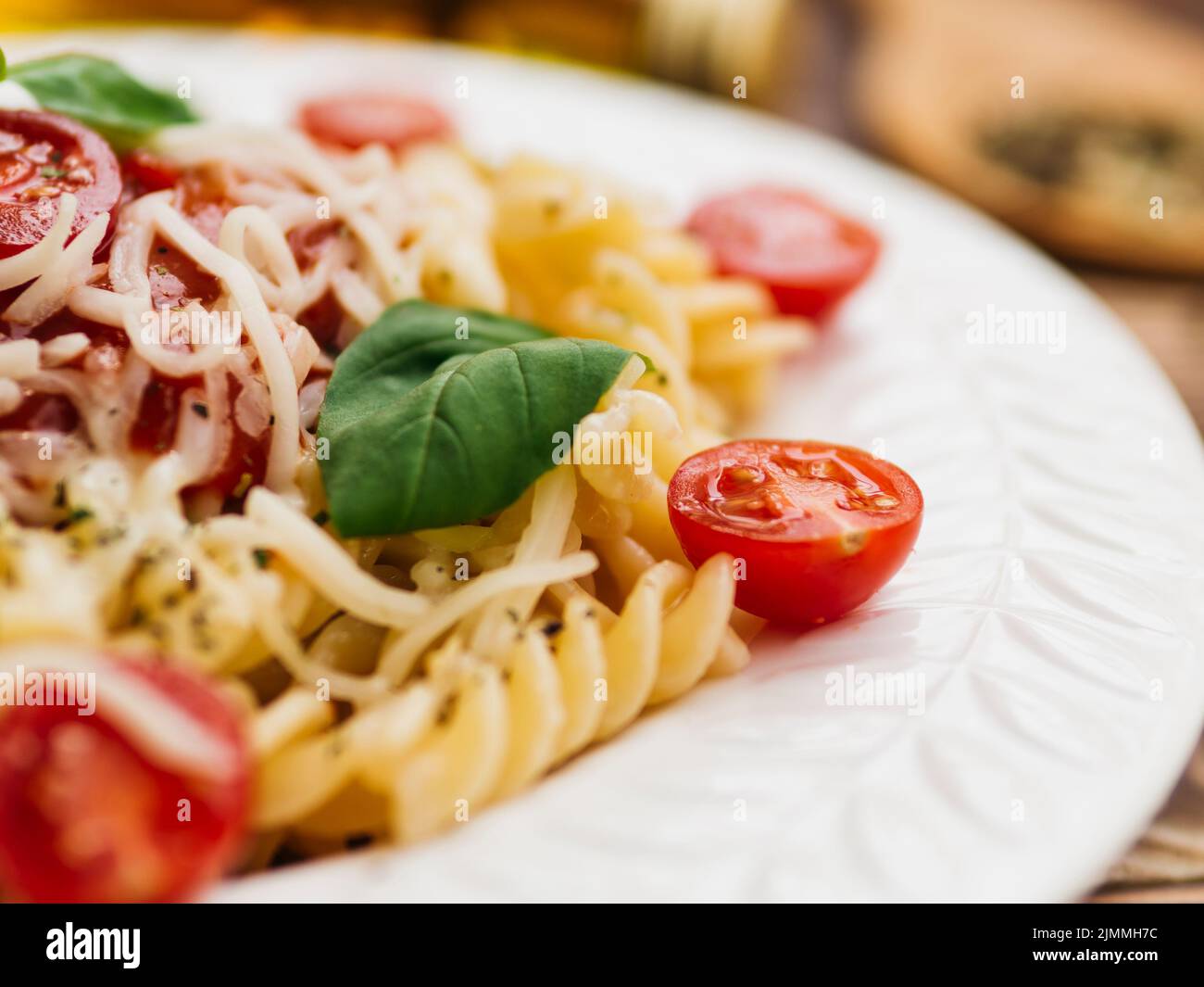 Delicious plate italian pasta Stock Photo - Alamy