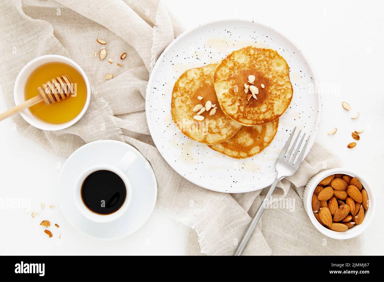 Top view tasty crepes hi-res stock photography and images - Alamy