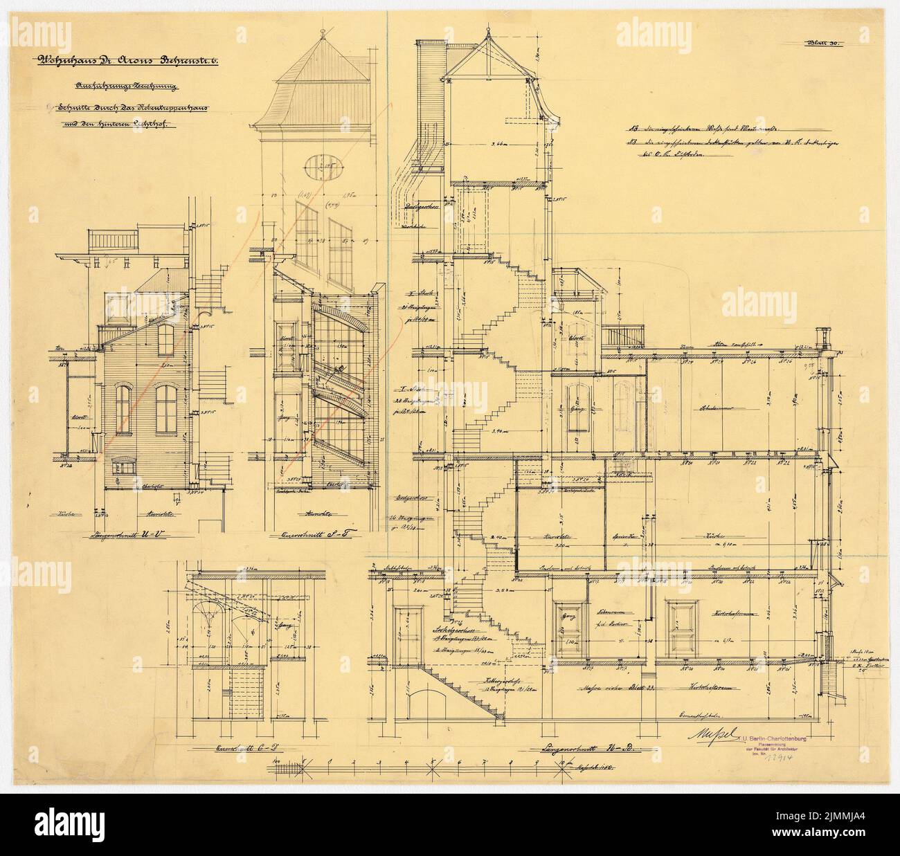 Messel Alfred (1853-1909), residential building Arons, Berlin (1899 ...