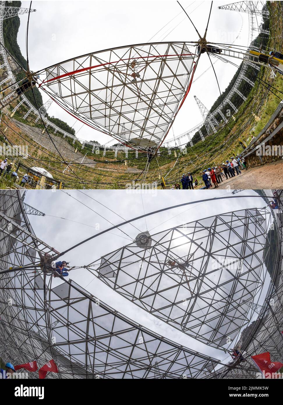 (220806) -- GUIZHOU, Aug. 6, 2022 (Xinhua) -- Combo photo shows China's ...