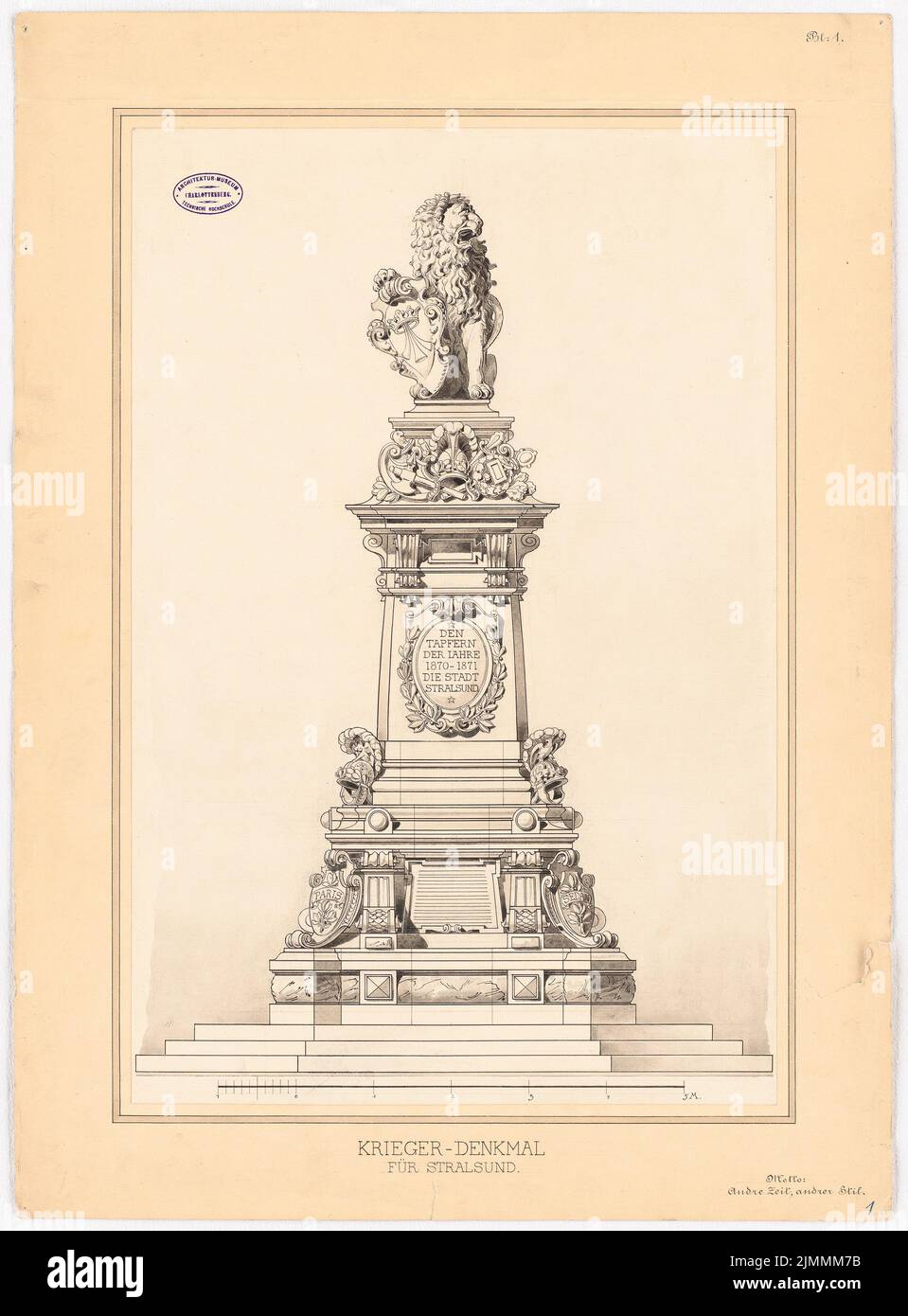 Hartung adolf 1850 1910 gefallenendenkmal hi-res stock photography and ...