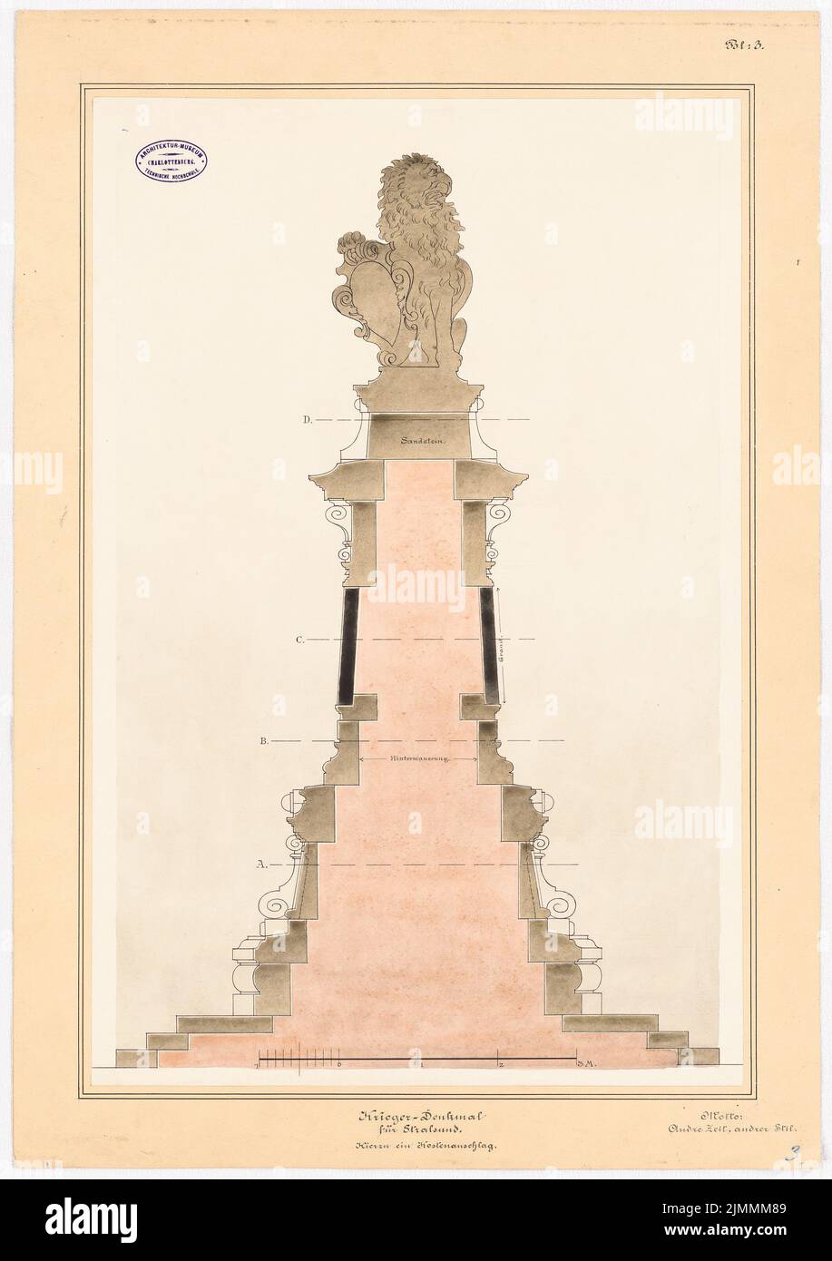 Hartung adolf 1850 1910 gefallenendenkmal hi-res stock photography and ...