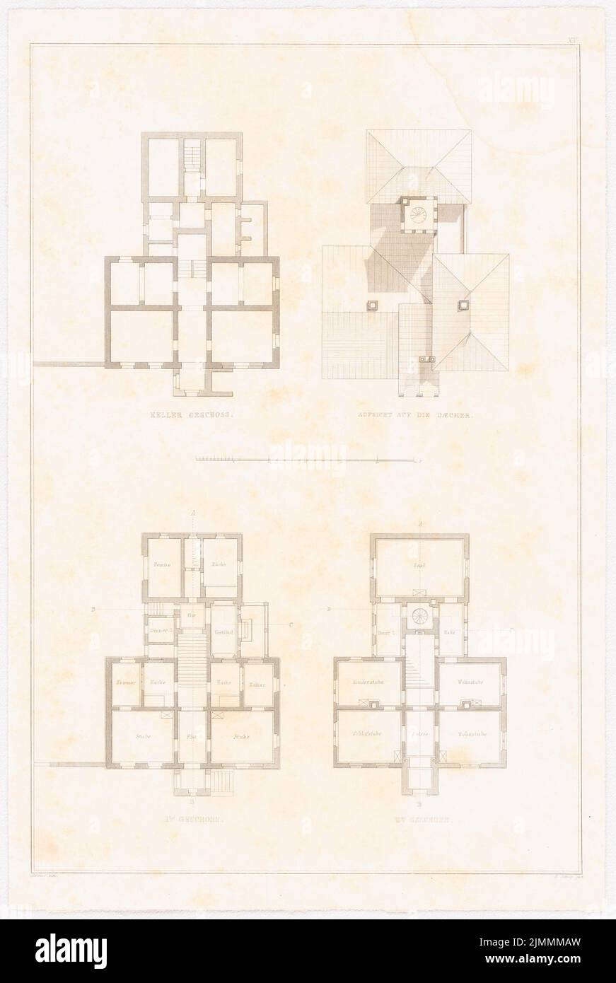 Persius Ludwig (1803-1845), the Villa Schöningen on the Glienicker ...
