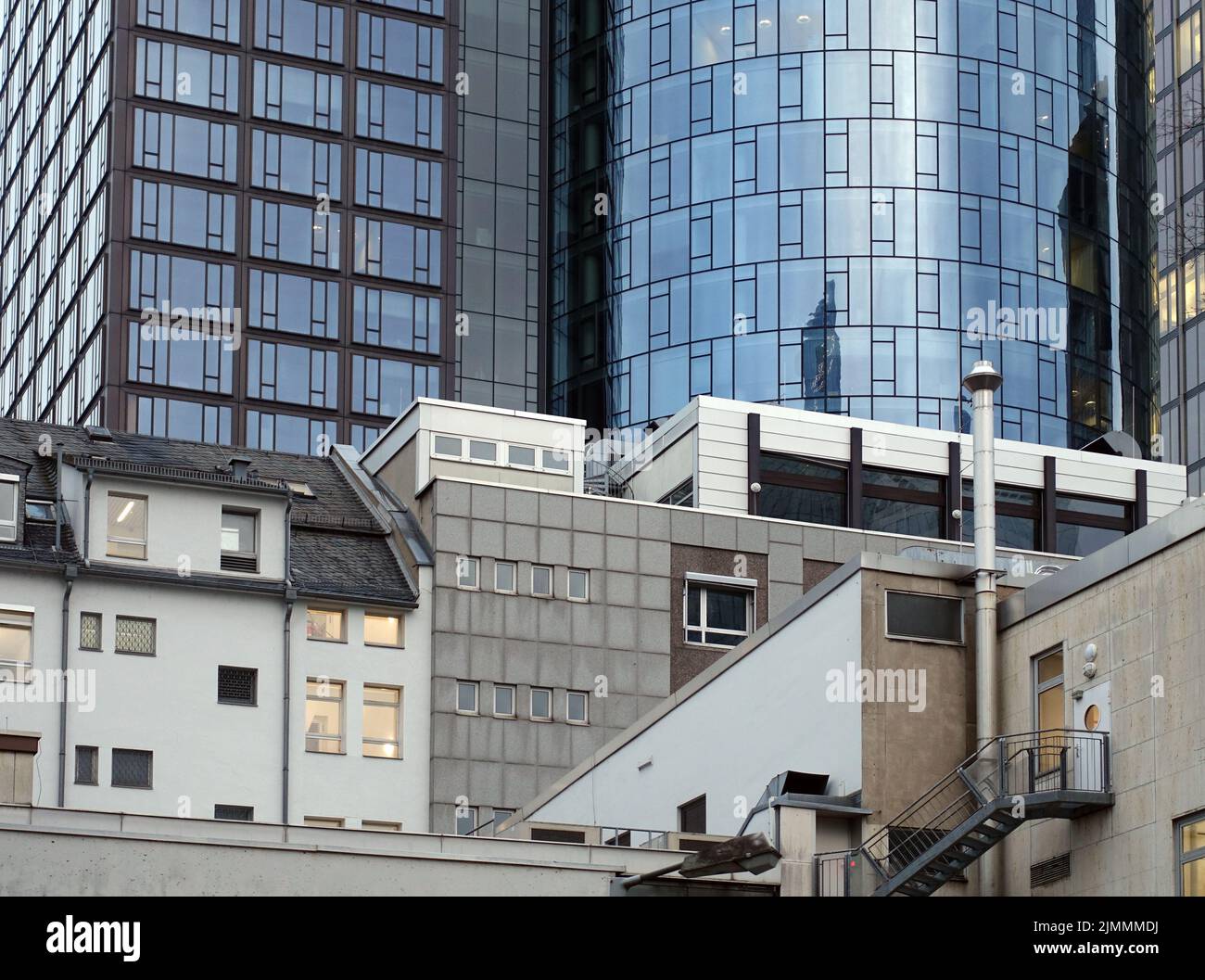 High-rise buildings in Frankfurt Stock Photo - Alamy
