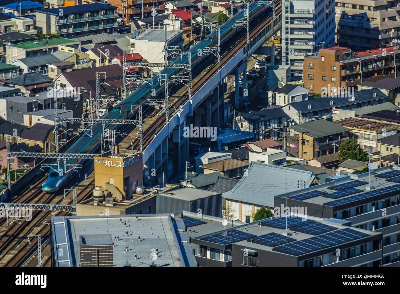 Streets of Sendai, Miyagi Prefecture and the Tohoku Shinkansen Stock ...