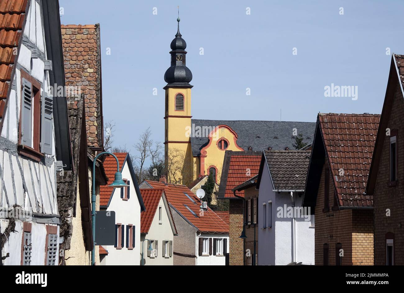 Church in Nackenheim Stock Photo - Alamy