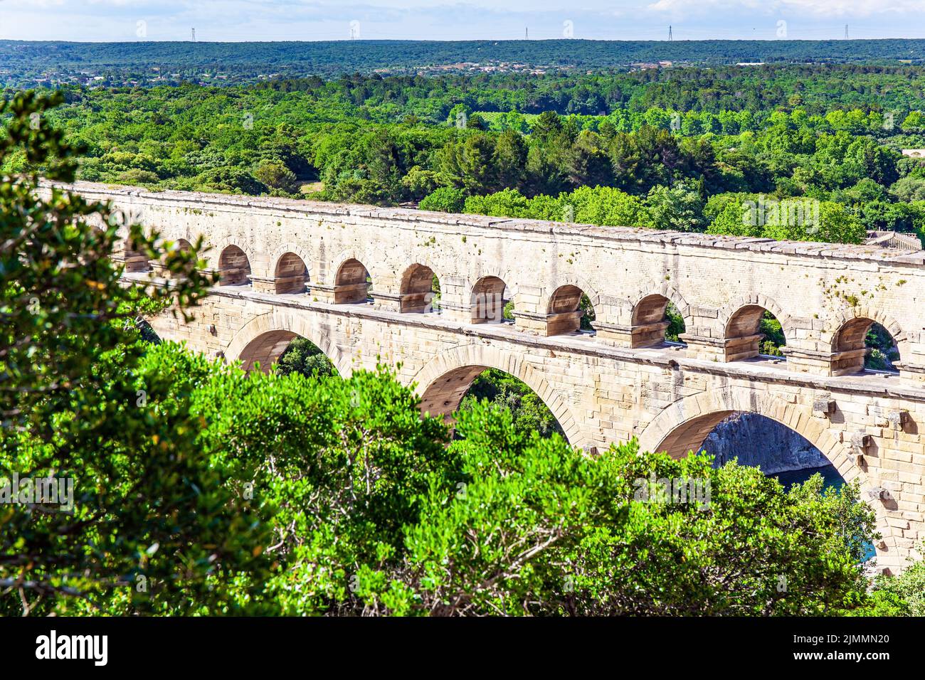 The tallest Roman aqueduct Stock Photo - Alamy