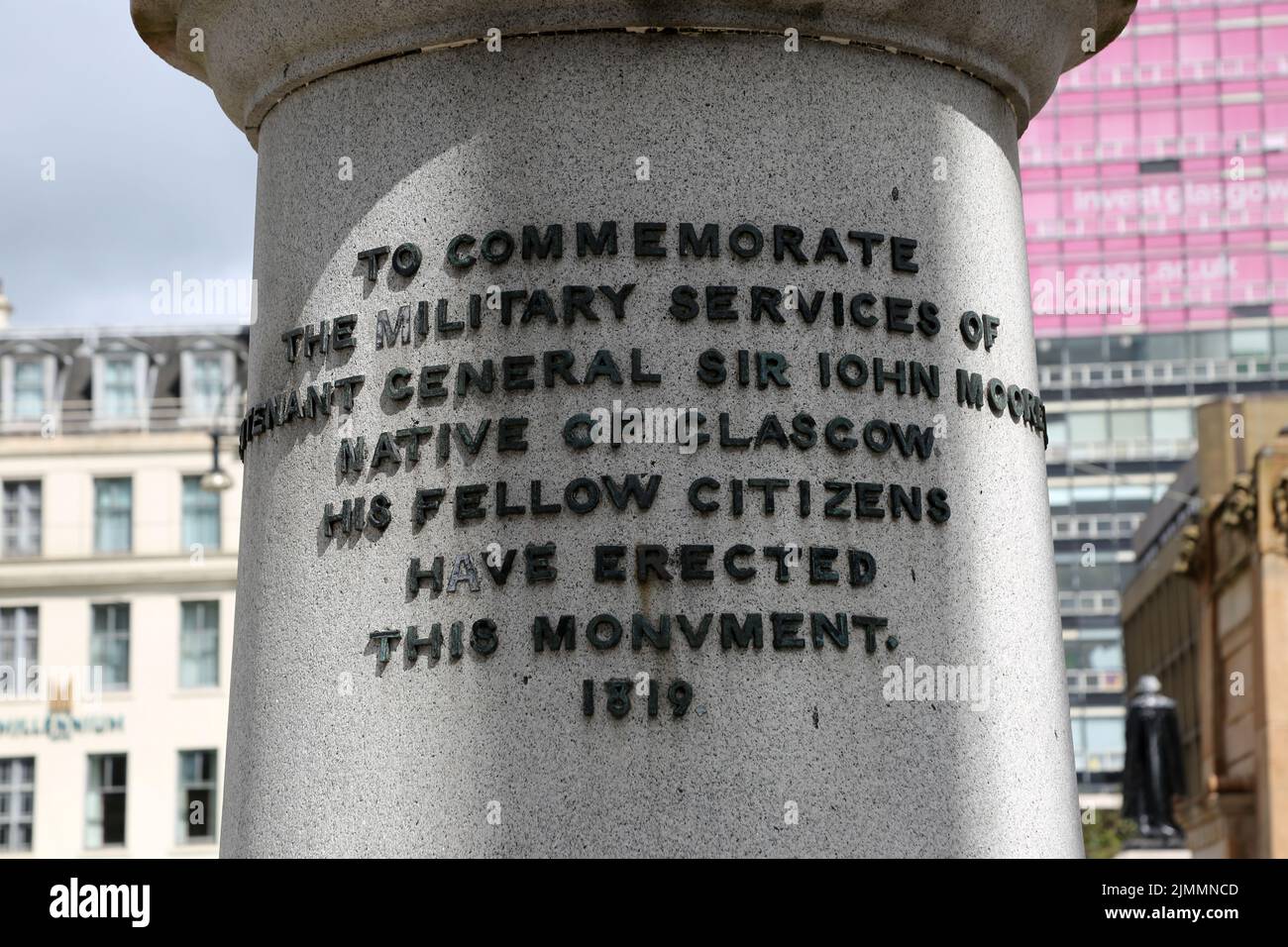 George Square, Glasgow, Scotland, UK. Statue of Colin Campbell, Field ...