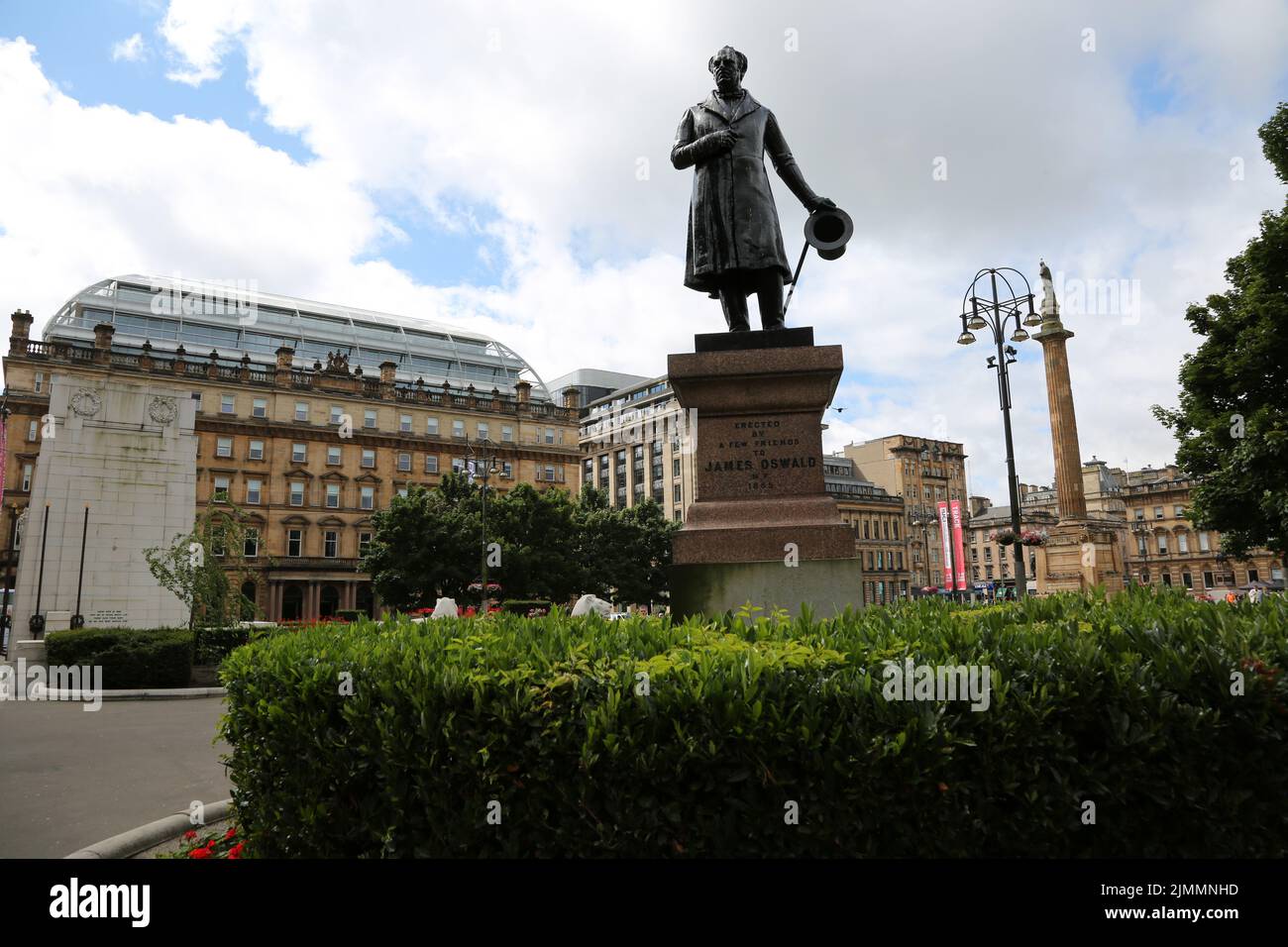George Square, Glasgow, Scotland, UK Statue of James Oswald 1779-1852 ...