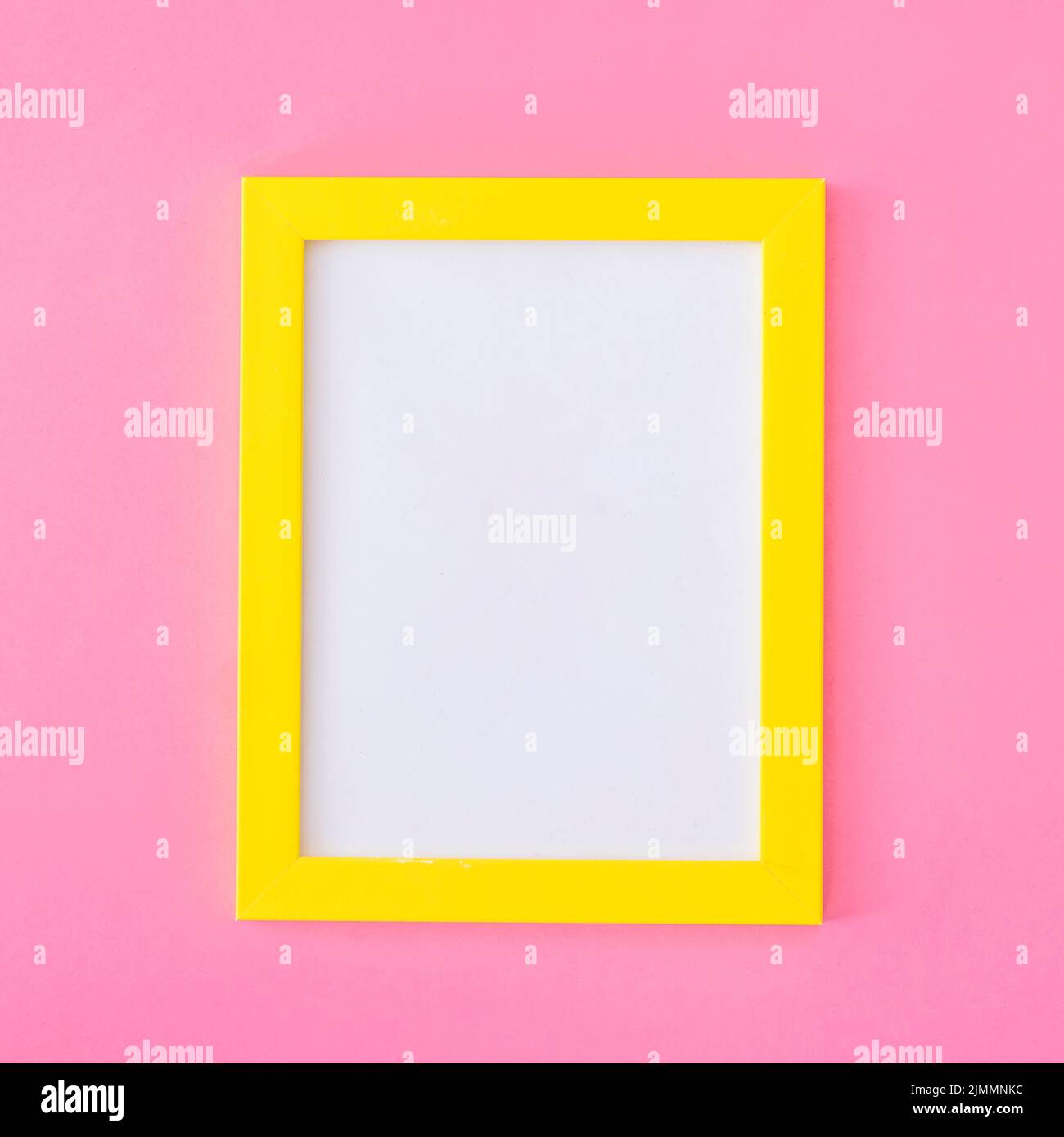 Yellow frame pink Stock Photo - Alamy