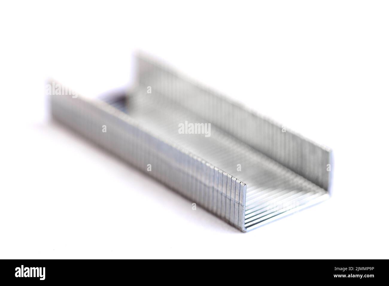 Staples for staple gun isolated on white background. Object Stock Photo ...