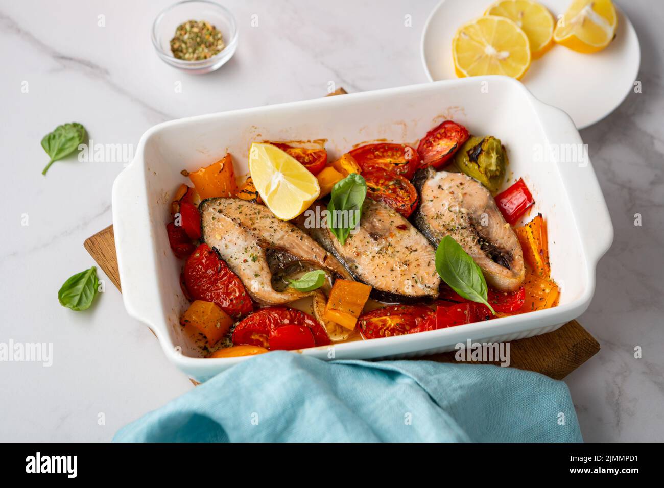 Food on marble hi-res stock photography and images - Alamy
