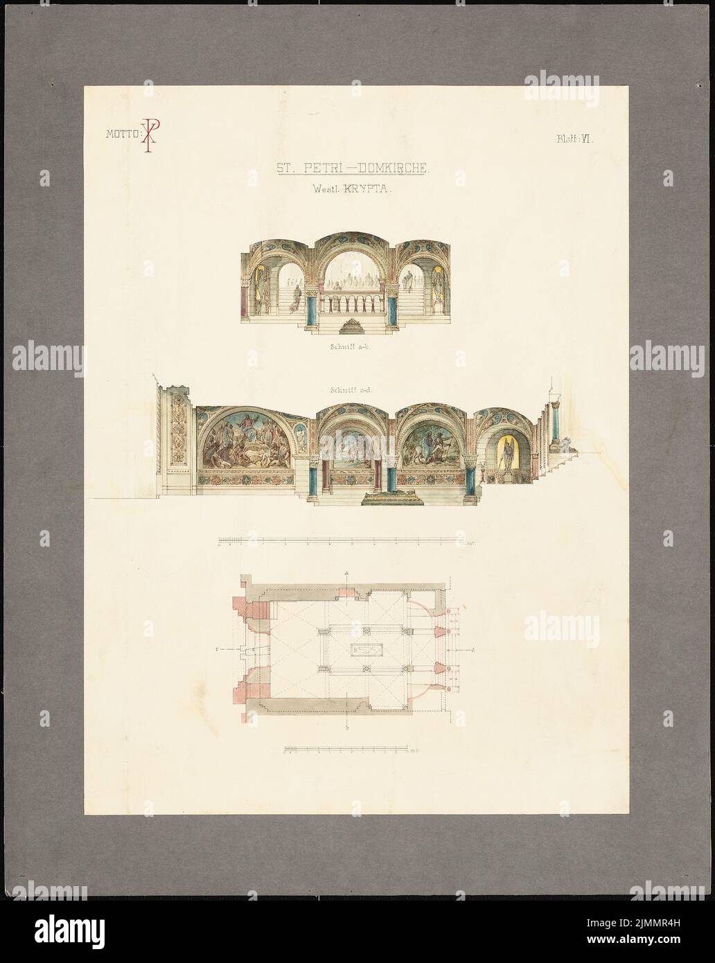 Orth August (1828-1901), Dom St. Petri in Bremen. Restoration of the ...