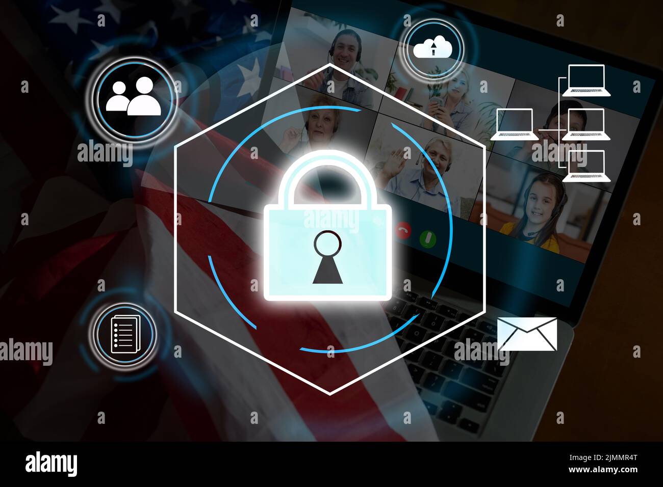 virtual icon protection, lock. Personal Data Protection Stock Photo - Alamy