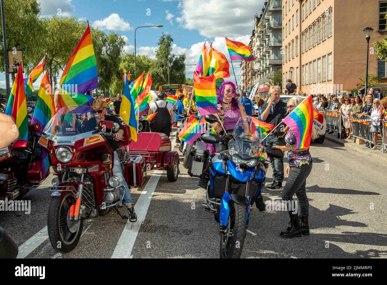 The Pride Parade in Stockholm, Sweden on August 5, 2022. Photo by Peter ...