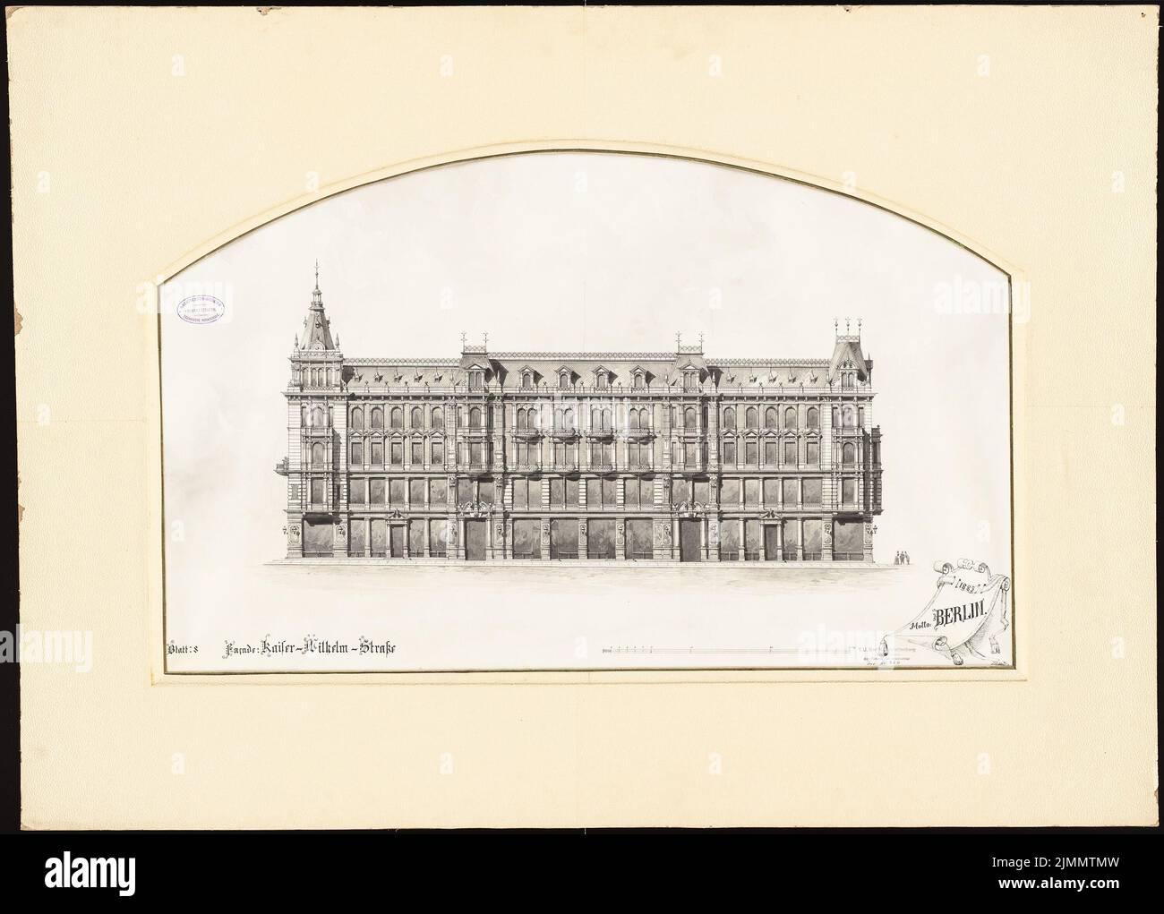 Borchardt Adolf, development of Kaiser-Wilhelm-Straße in Berlin (1885 ...