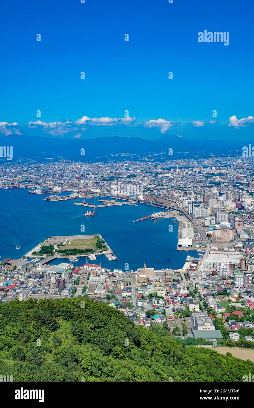Hakodate cityscape (photographed from Mt. Hakodate Stock Photo - Alamy