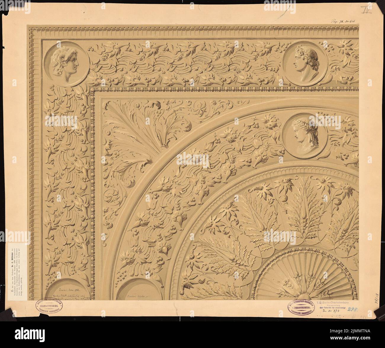 Kolscher Bernhard (1834-1868), ornamental cover decoration (1856 ...