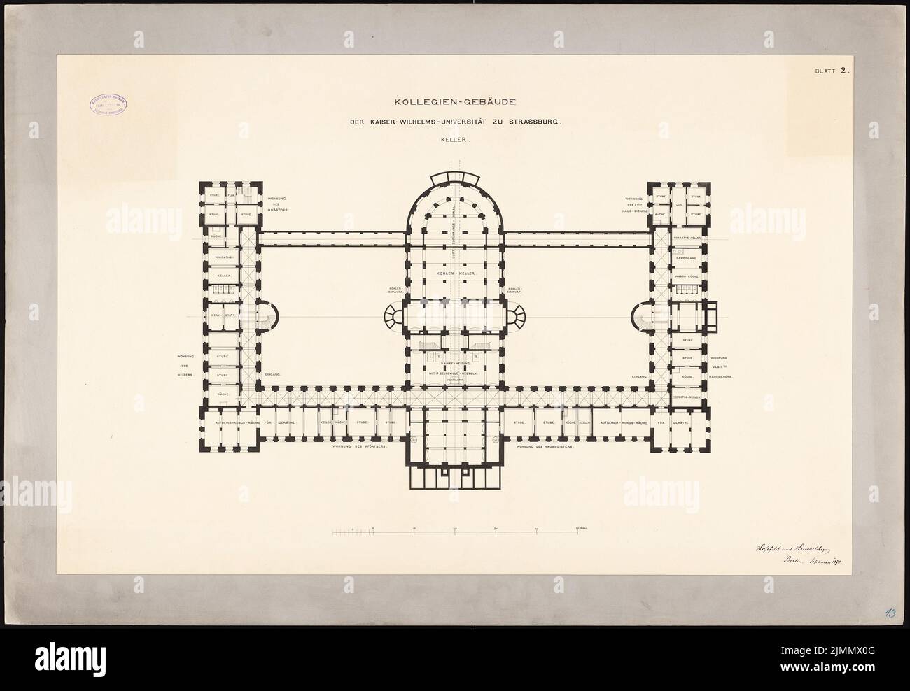 Hoßfeld & Hinckeldeyn, college building of the Kaiser Wilhelm ...