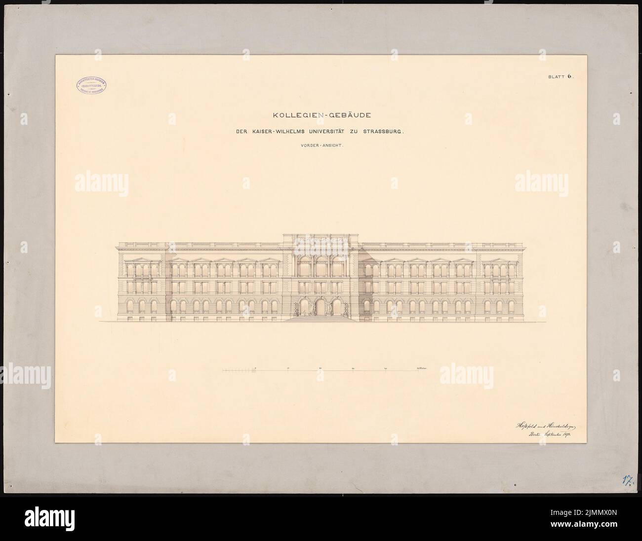 Hoßfeld & Hinckeldeyn, college building of the Kaiser Wilhelm ...