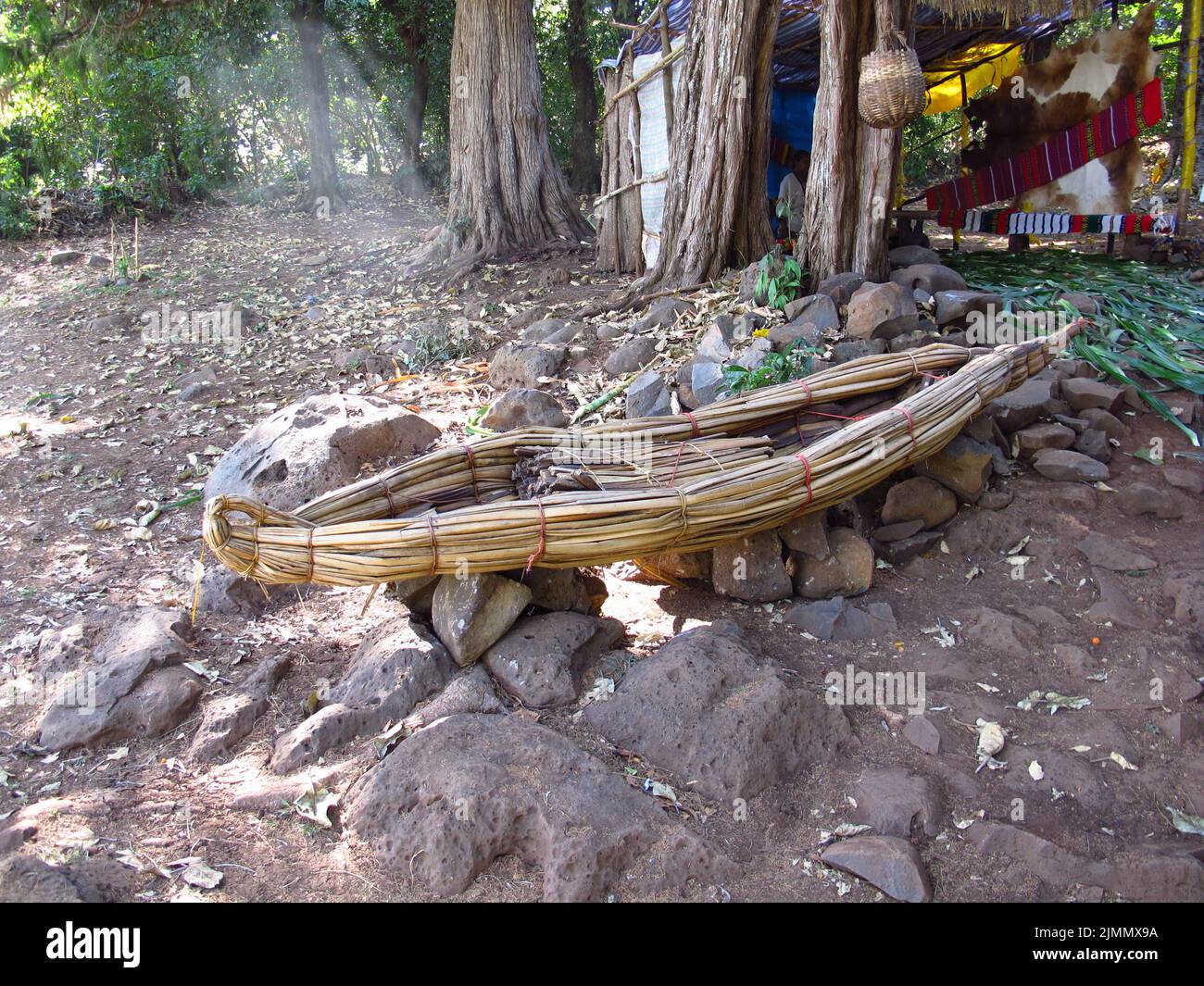 Ancient Orthodox Church in the island of Tana lake, Bahr Dar, Ethiopia ...