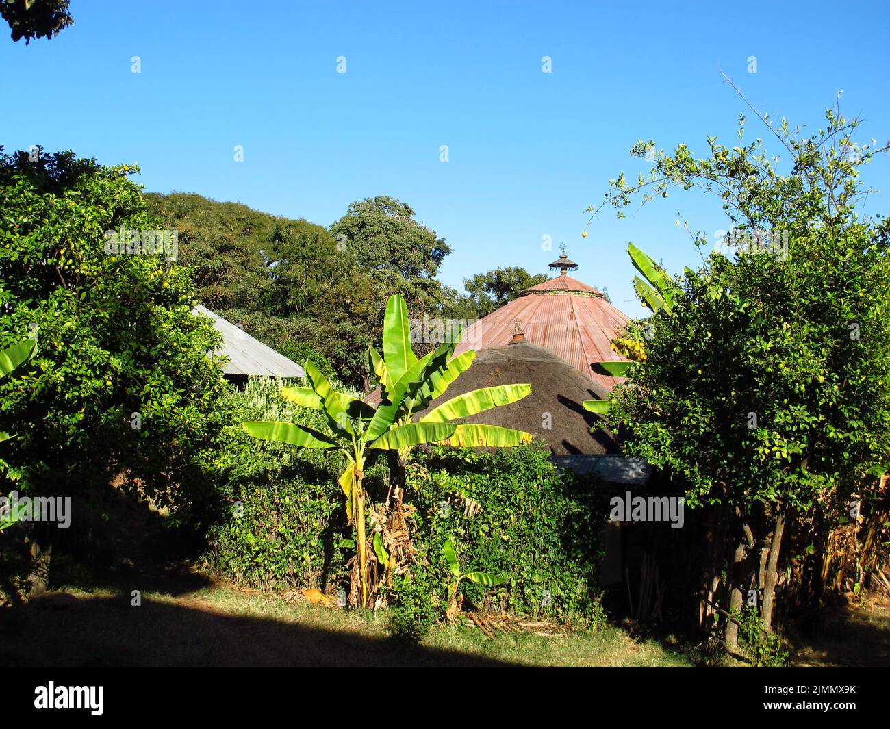Ancient Orthodox Church in the island of Tana lake, Bahr Dar, Ethiopia ...