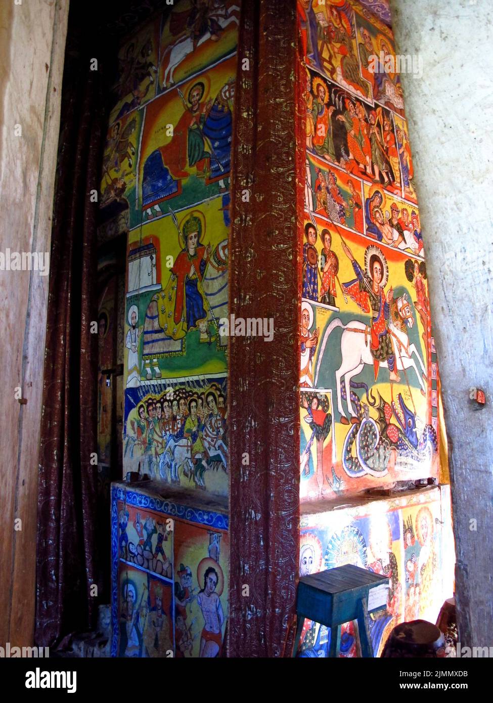 Ancient Orthodox Church on the island of Tana lake, Bahr Dar, Ethiopia ...