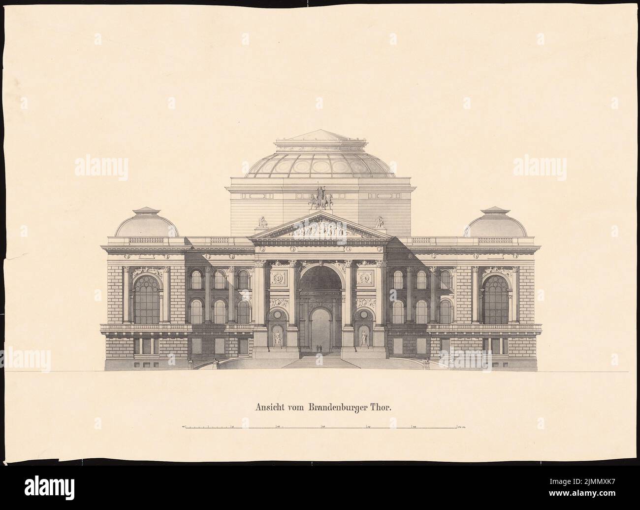 Orth August (1828-1901), Reichstag, Berlin (1882): View of the ...