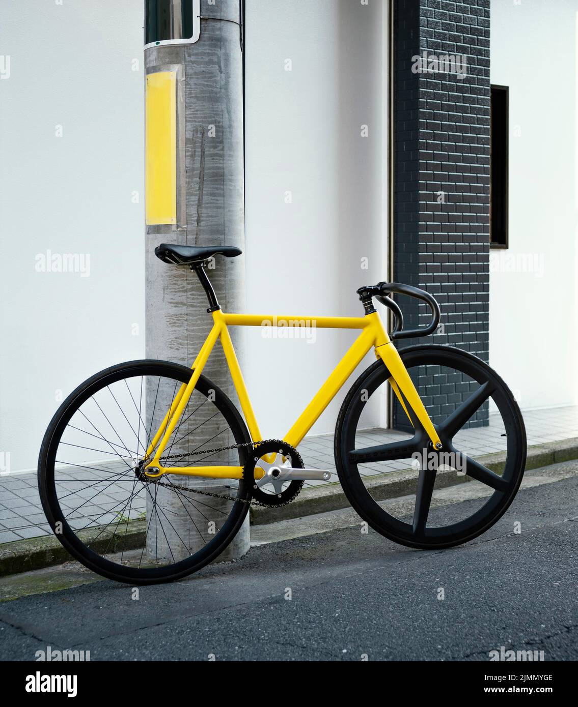 Bicycle outdoors street Stock Photo - Alamy