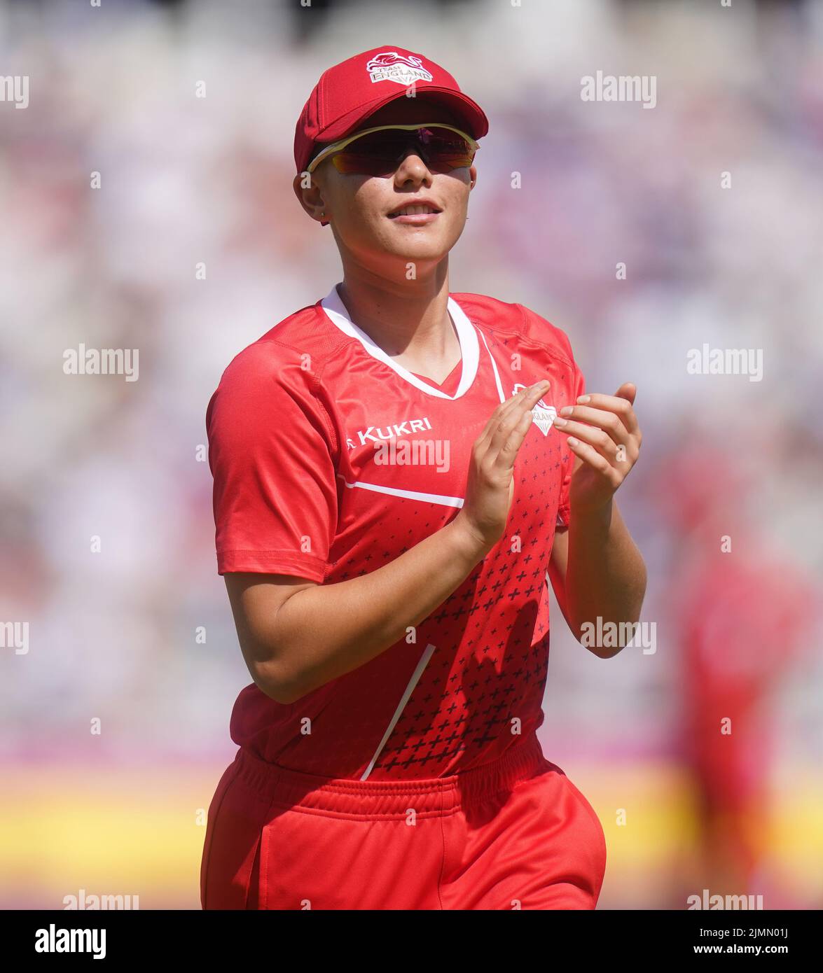 England's Issy Wong at Edgbaston Stadium on day ten of 2022 ...