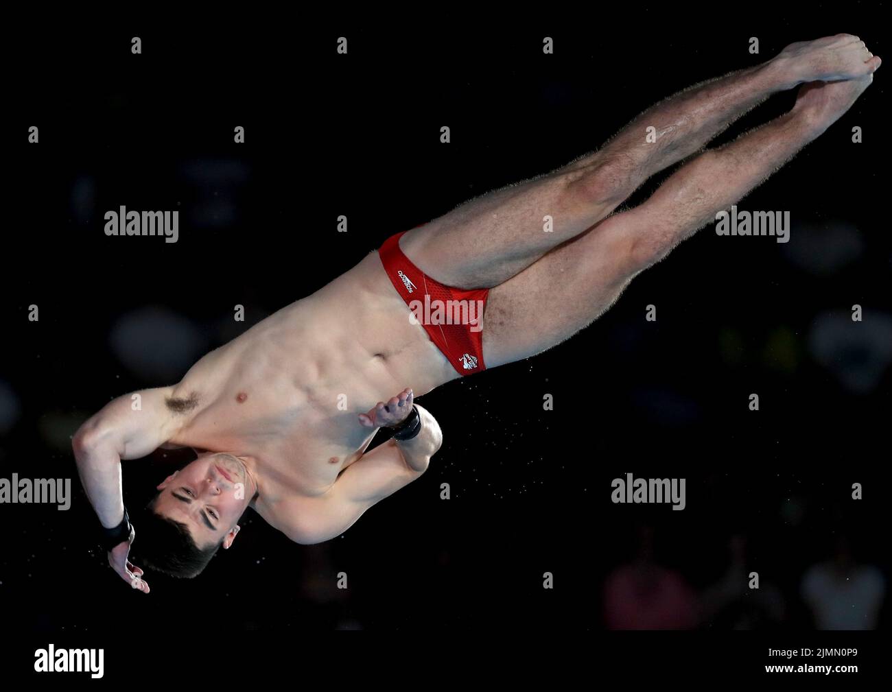 England’s Matthew Dixon in action during the Men’s 10m Platform ...
