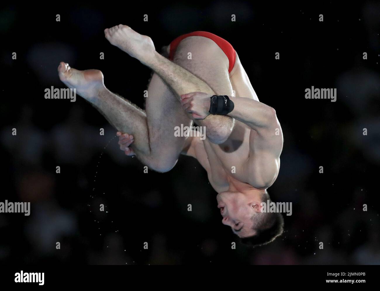 England’s Matthew Dixon in action during the Men’s 10m Platform ...