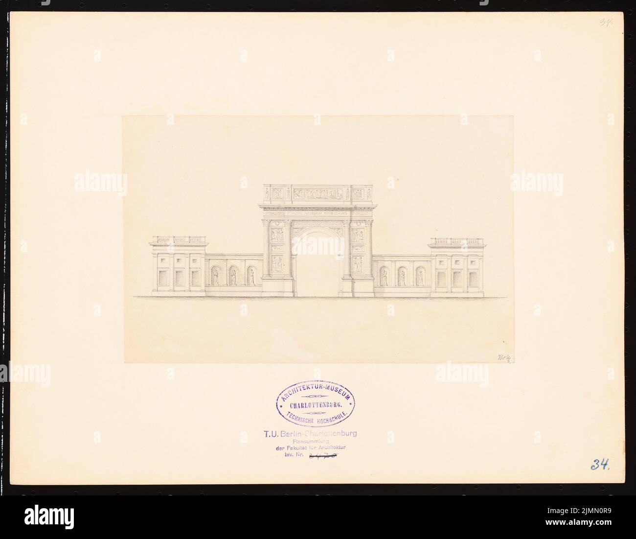 Holz Wilhelm Ferdinand (1799-1873), gate building (without date): View ...